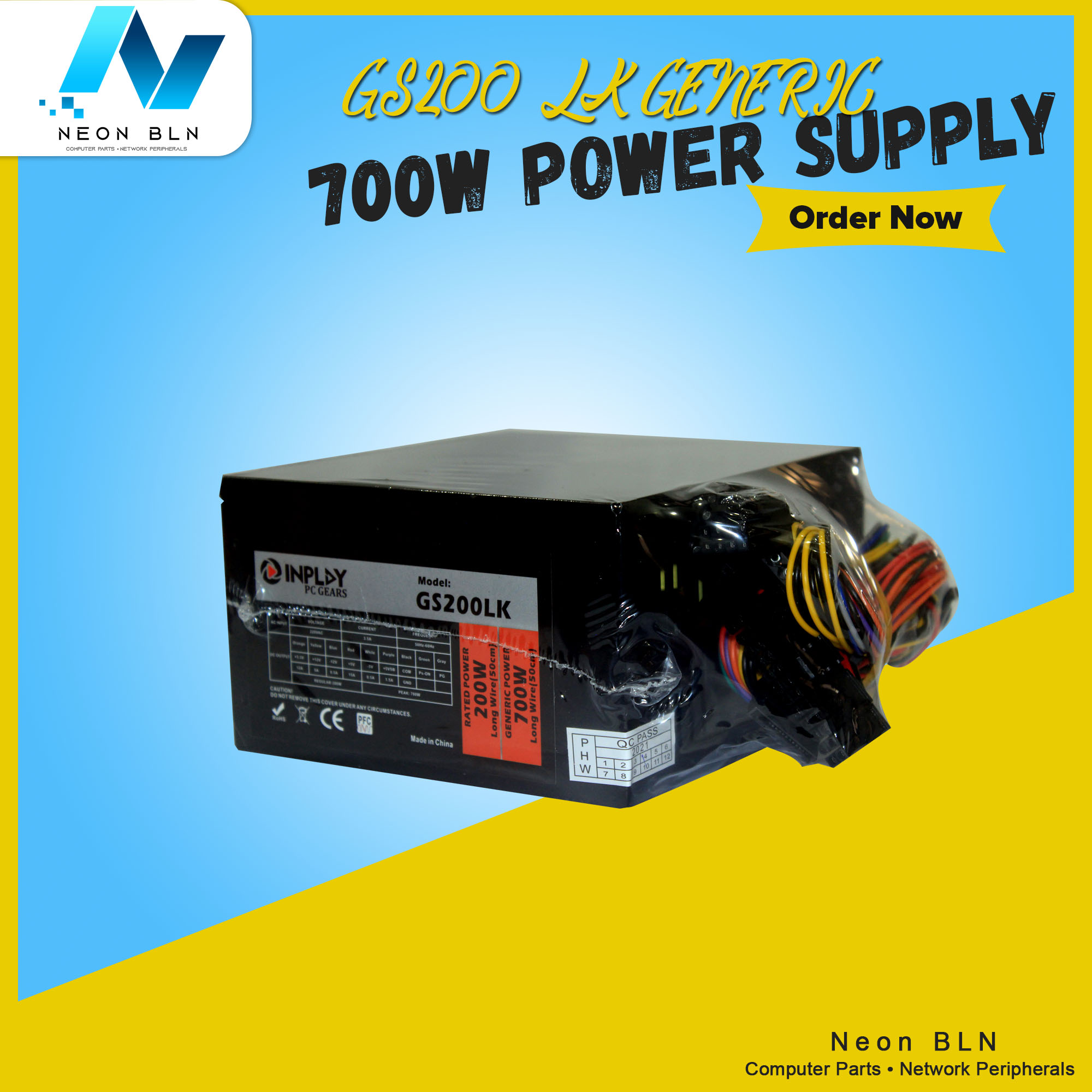 Inplay Generic GS200LK PSU Generic Power Supply 700W | Power Supply for ...