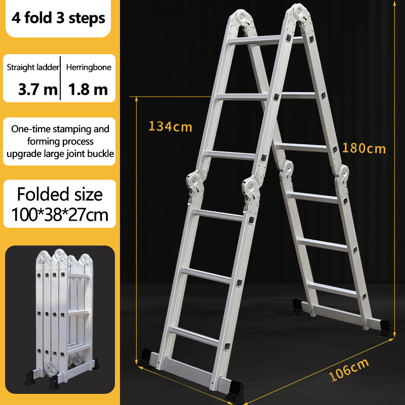 【Fast delivery】CHUANGCHAO Power Step Aluminum Multipurpose MP Ladder ...