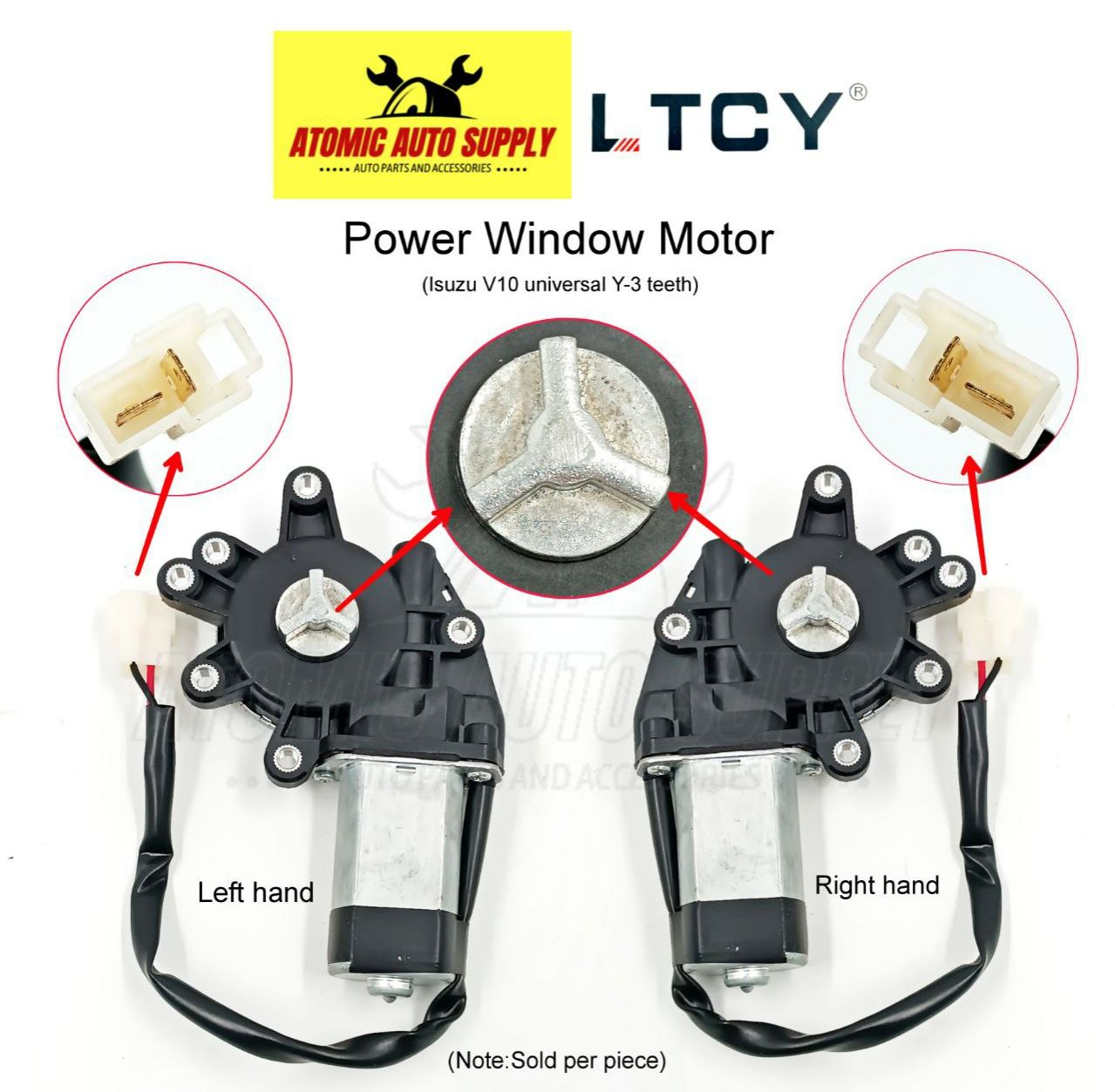 LTCY POWER WINDOW MOTOR FOR ISUZU V10 UNIVERSAL Y-3 TEETH (LT-D69503 ...