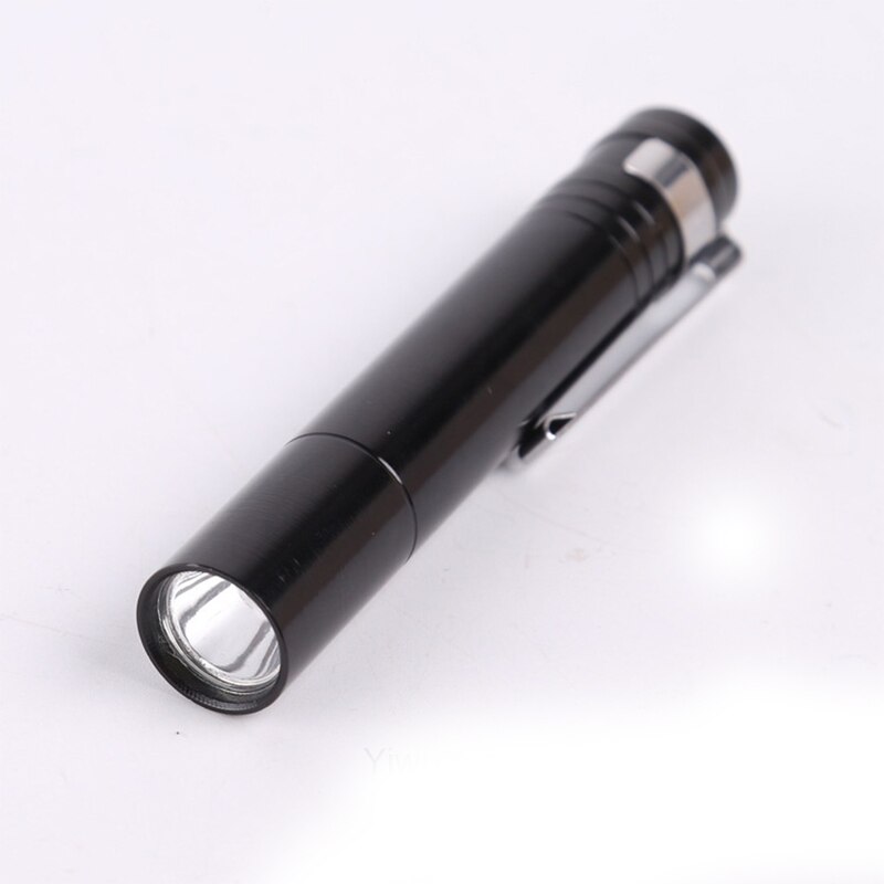 Medical Pen Button Mini LED Pocket Small Flashlight AAA Battery Power ...