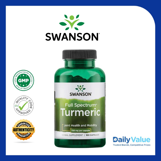 Swanson Full Spectrum Turmeric, 720mg, 100 capsules | Lazada PH