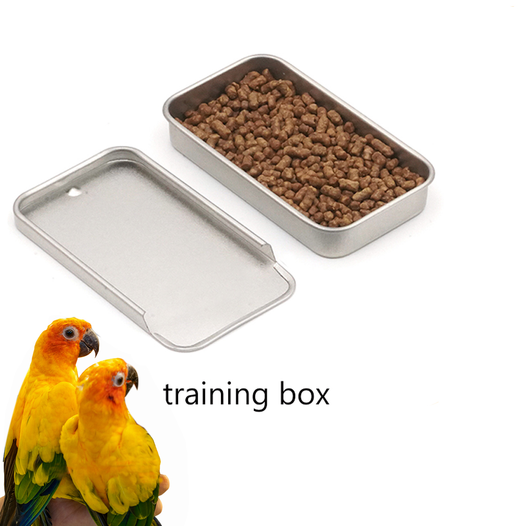 Bird Training Hand-held Feeder Feed Container Box food feeder special ...