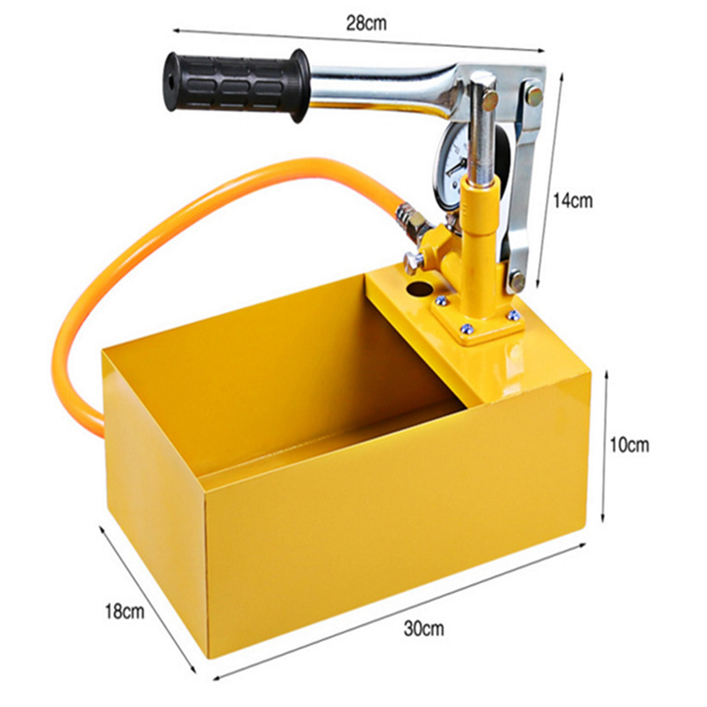 Pressure Test Pump Manual Aluminum 2.5MPa 25KG Water Pressure Tester ...