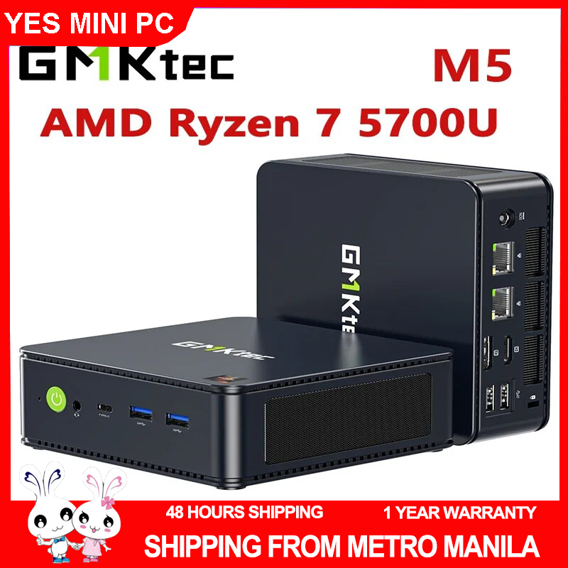 Local Manila shipment Yes Mini PC GMKtec M5 Mini PC AMD Ryzen 7 5700U ...