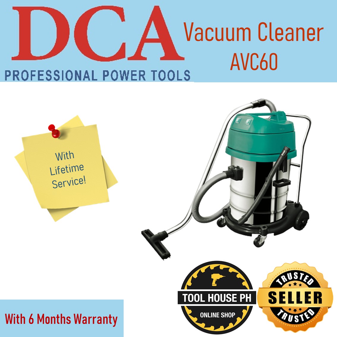 DCA Wet and Dry Vacuum Cleaner AVC60 | Lazada PH