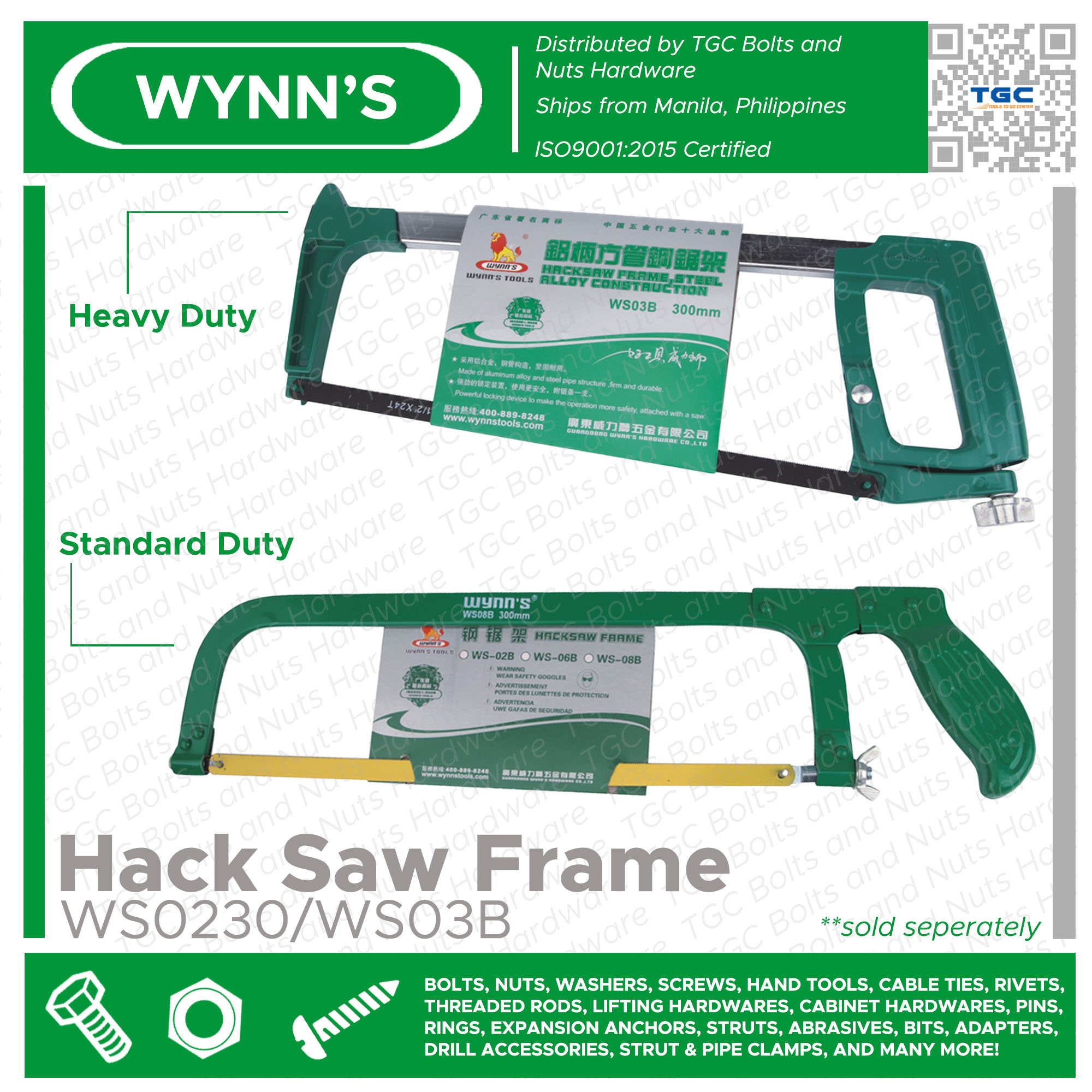 Wynns Heavy Duty or Tubular Frame Hack Saw TGC | Lazada PH