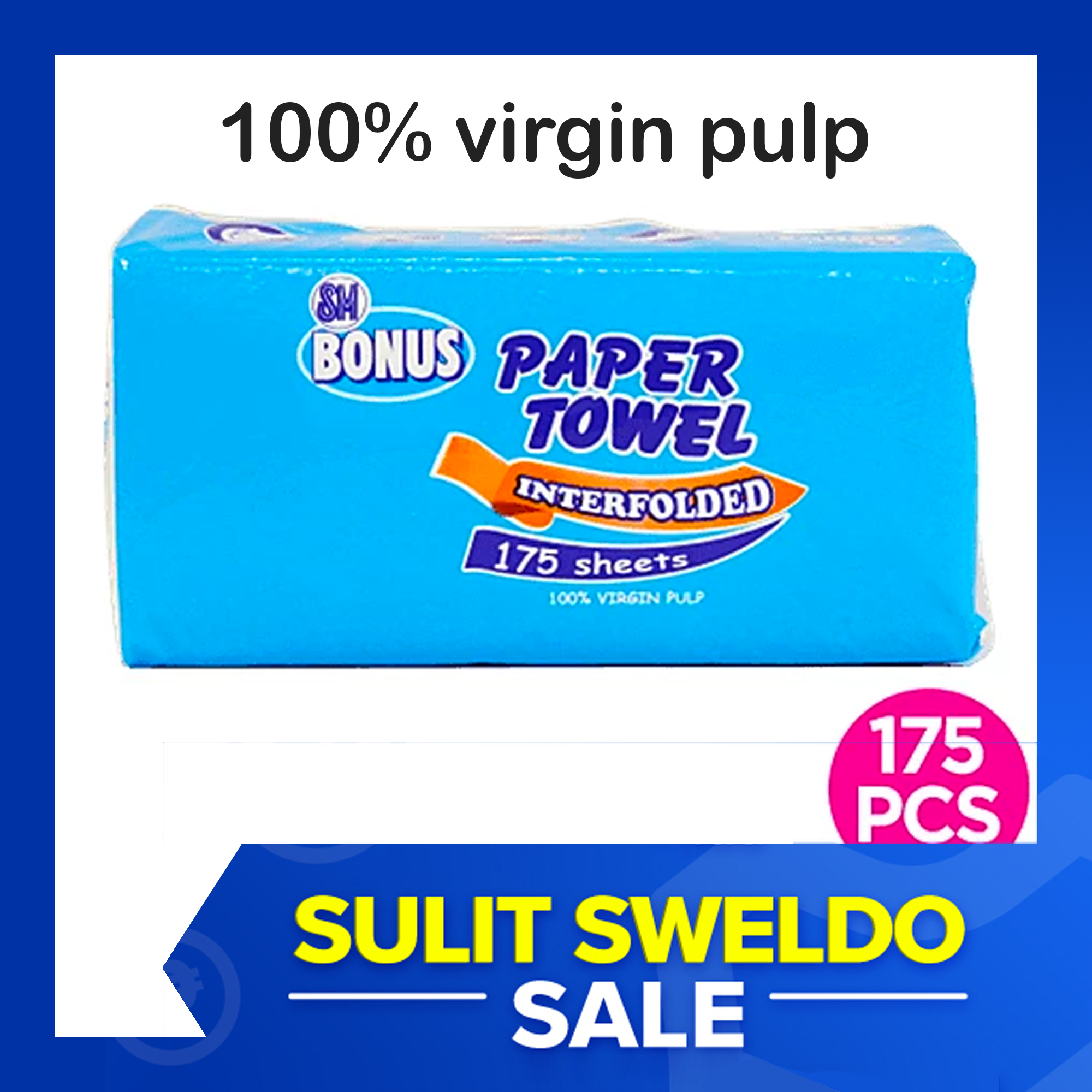175 pulls SM Bonus PAPER TISSUE TOWEL 100% Virgin Pulp Facial Tissue ...