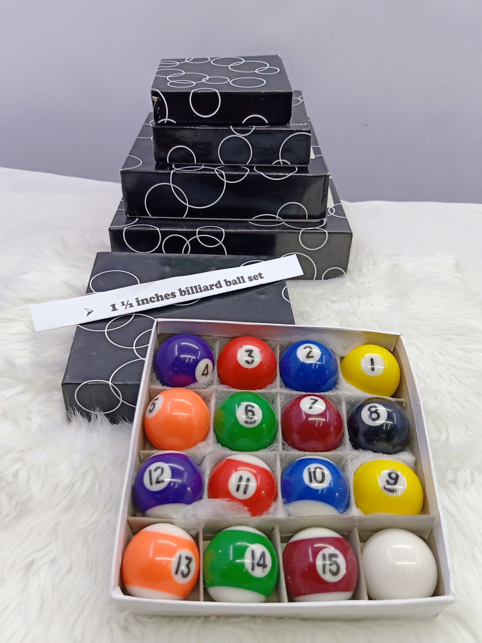 1 1/2inches TAIWAN BILLIARD BALL SET / BOLA NG BILAYARAN / BILLIARD ...