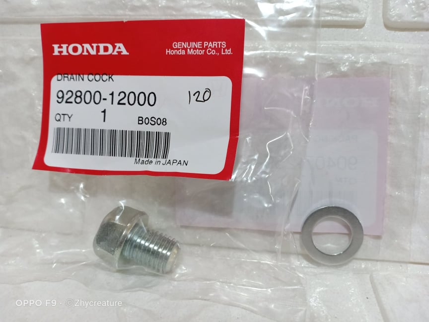 DRAIN PLUG ORIGINAL 17mm BOLT HEAD WITH WASHER FOR HONDA TMX SUPREMO ...