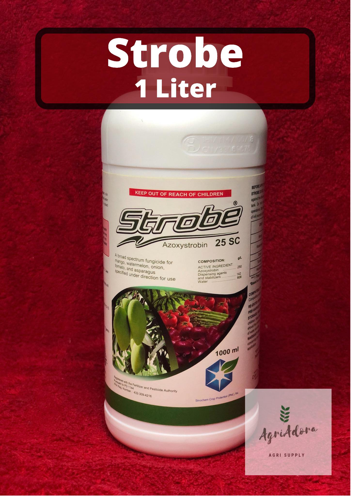 Strobe 25 SC Azoxystrobin Fungicide 1000ml (Sinochem) | Lazada PH