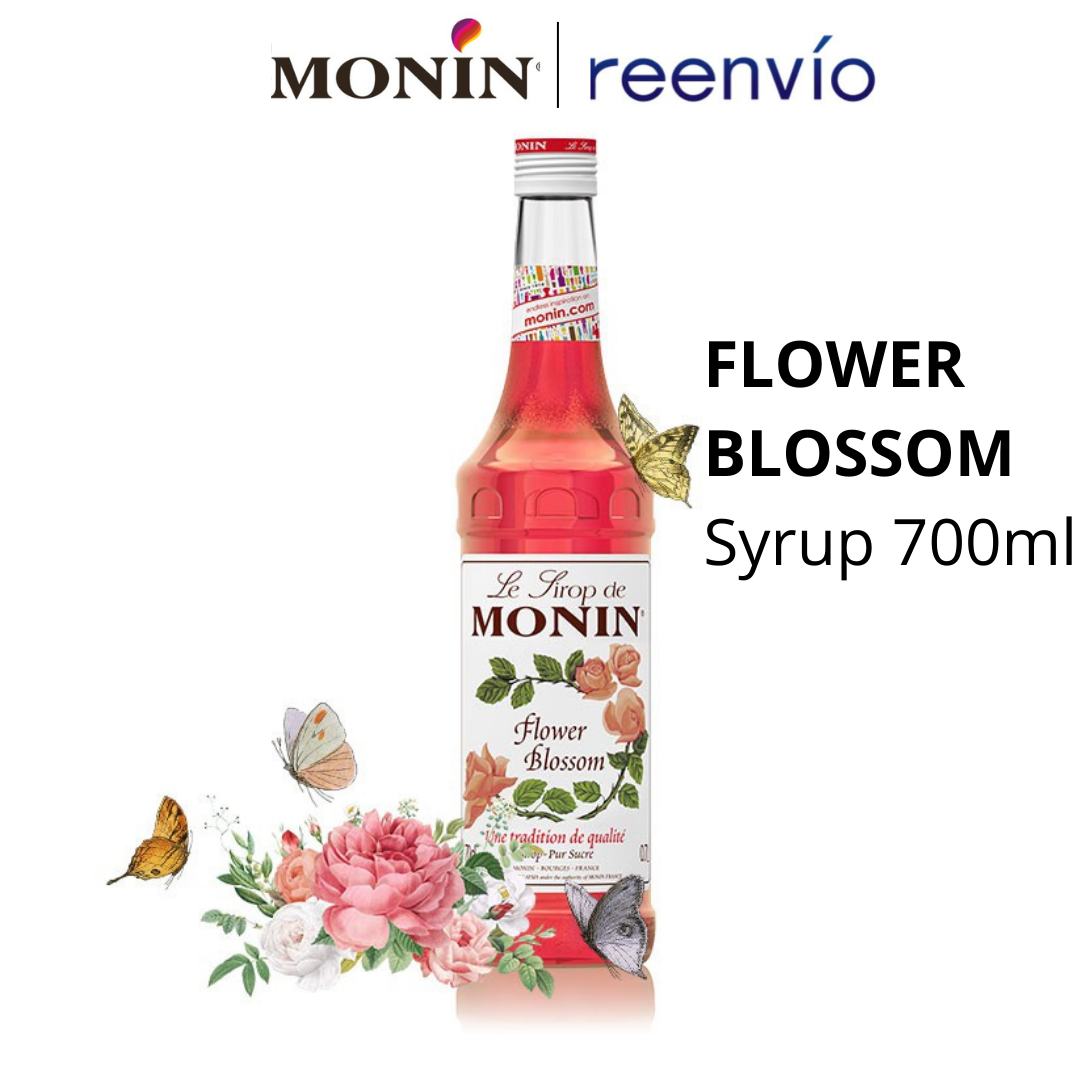 Monin Flower Blossom Syrup 700ml (Delicate rose & flowers) | Lazada PH