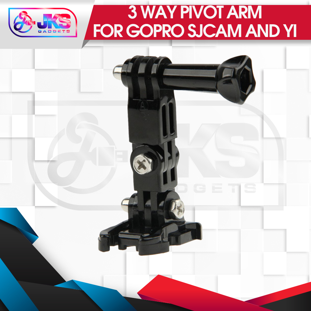 Shoot Three Way Adjustable Pivot Arm with Mount for GoPro and SJCAM ...