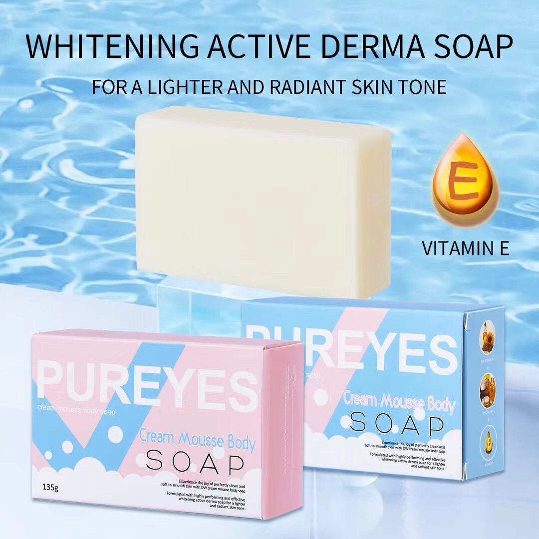 Original Pureyes Vitamin Body Whitening active derma SOAP for lighter and radiant skin tone 135g ...