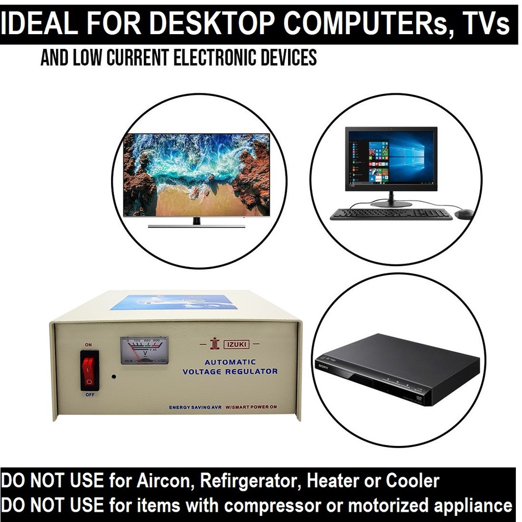 Izuki Relay Type AVR SE-1000 Automatic Voltage Regulator 1000W AVR for ...