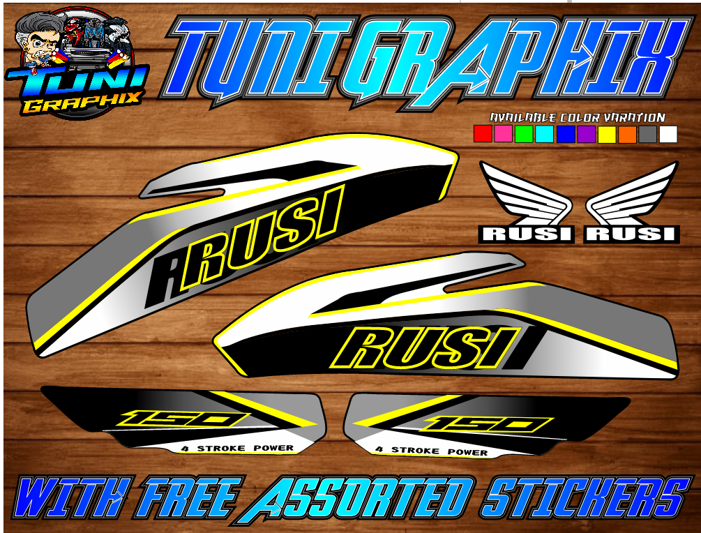RUSI 125 / 150 DECALS TMX STYLE | Lazada PH