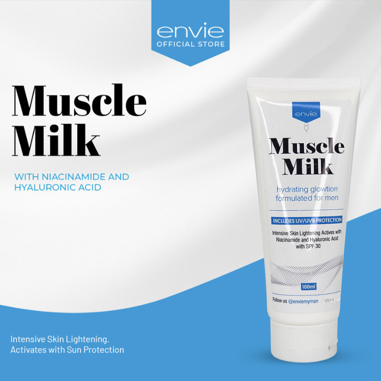 Envie Muscle Milk for Men w/ Niacinamide and Hyaluronic Acid for ...
