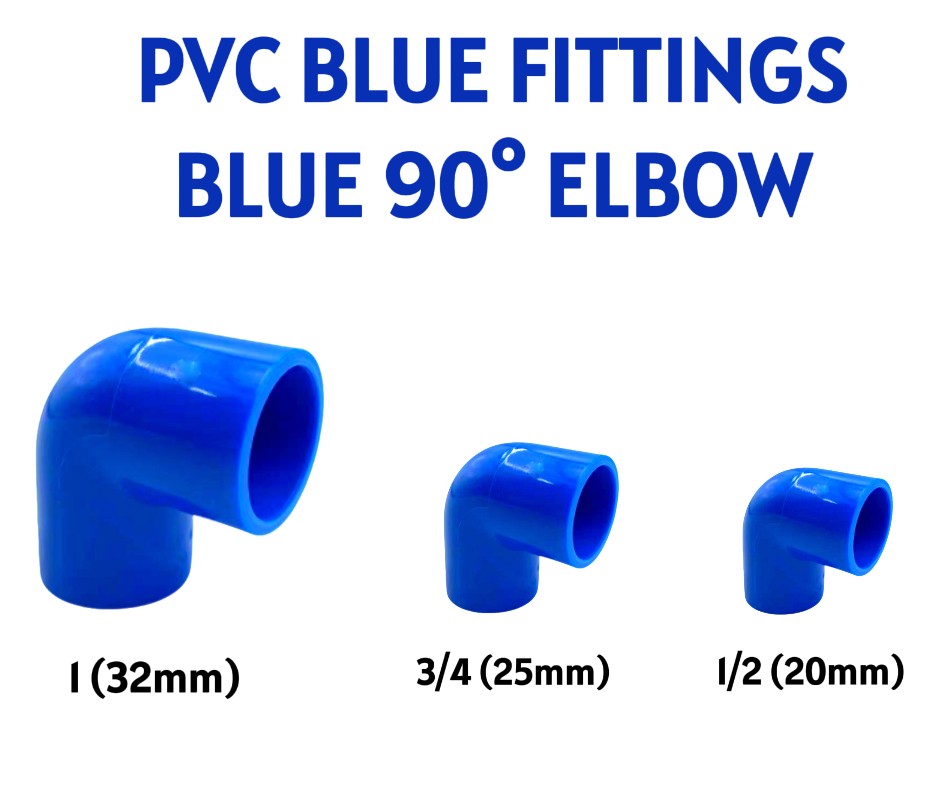 PVC BLUE FITTINGS BLUE 90° ELBOW | Lazada PH