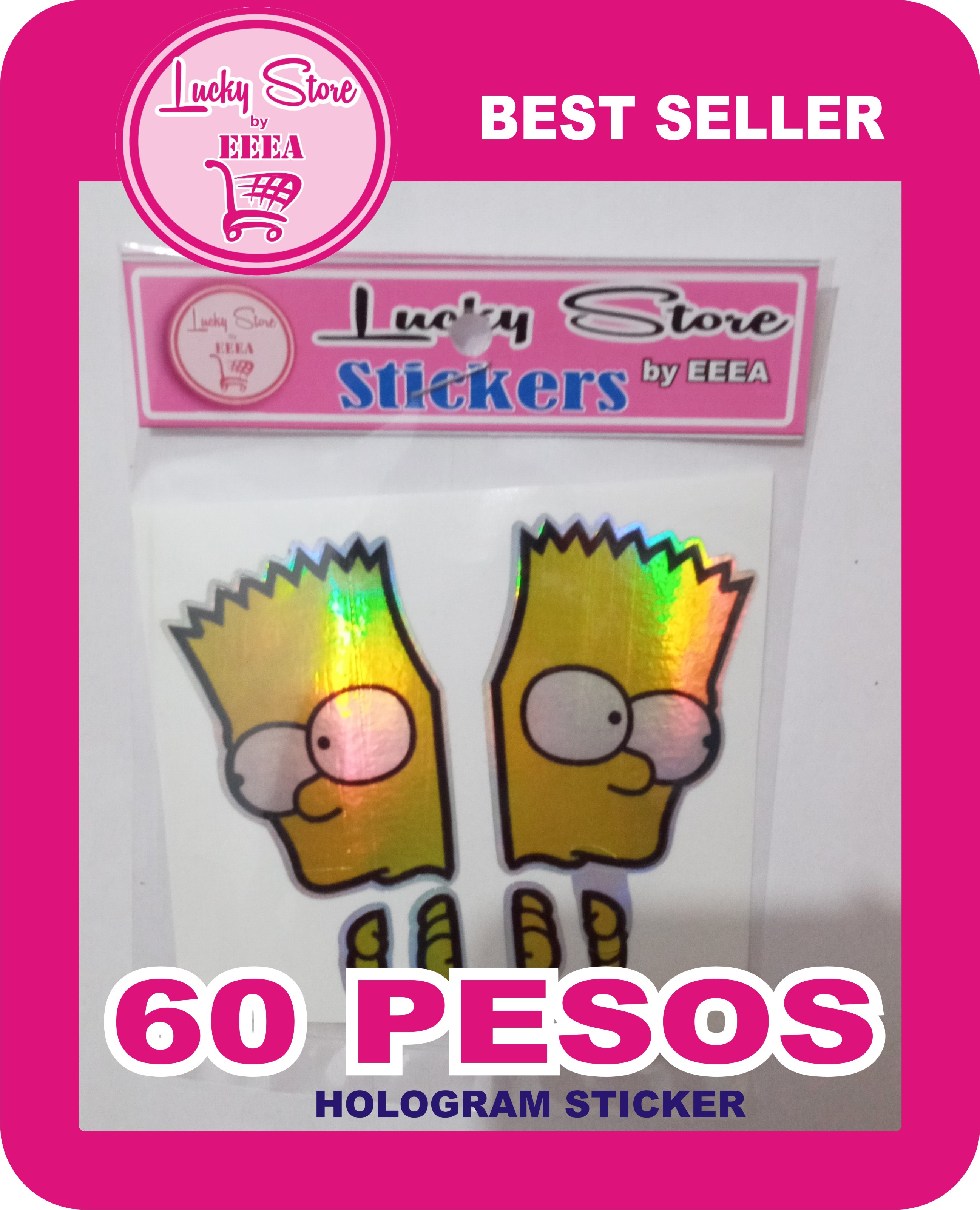 LUCKY STORE BY EEEA STICKER DECALS BART SILIP HOLOGRAM | Lazada PH