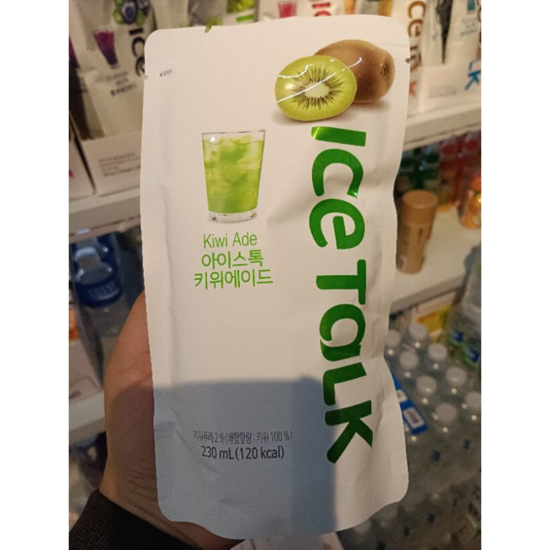 Ice Talk's ADE Cold Fruit Juice - 230ml Korean Pouch Drink | Sweet ...