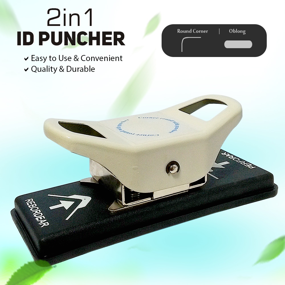 QUAFF 3in1 Warrior Id Puncher Circle-Oblong-Corner 2in1 Oblong-Corner ...