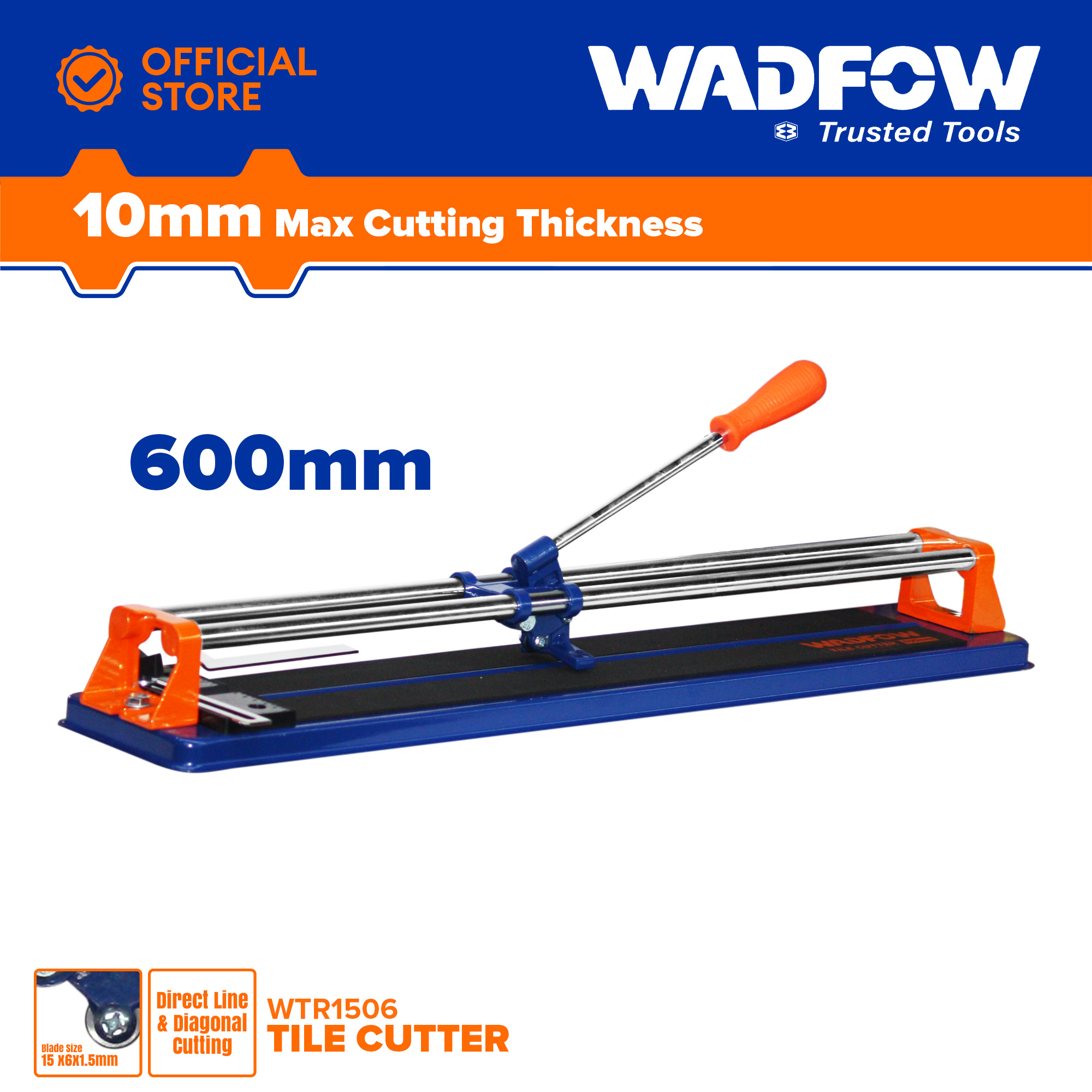 WADFOW Tile Cutter Carbide 400MM | 600MM Manual Cutting Tool Tungsten ...