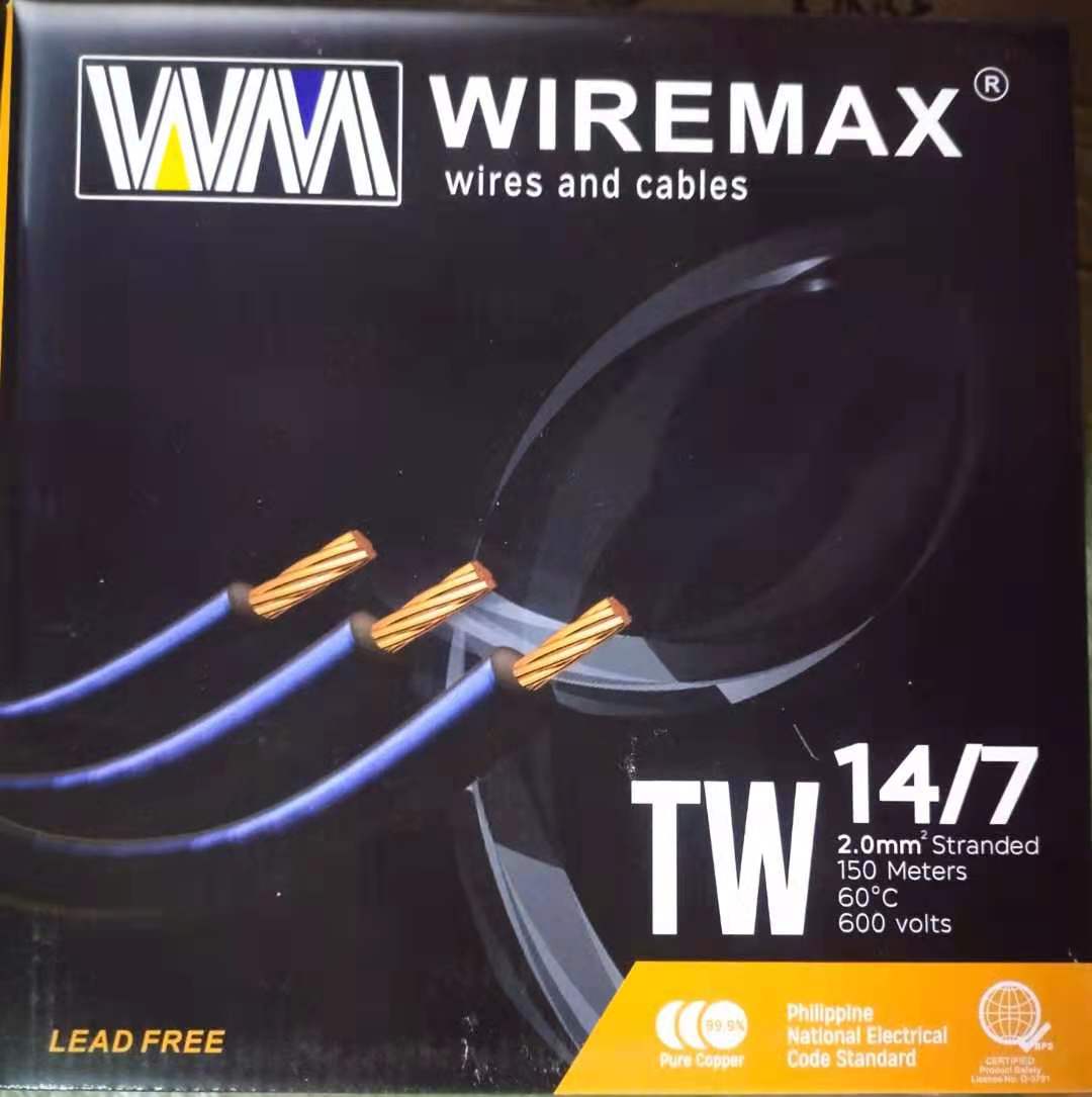 WIREMAX TW Stranded Wire PER 40 METER #14 (2.0mm) #12 (3.5mm) #10(5.5mm) #8(8.0mm) | Lazada PH
