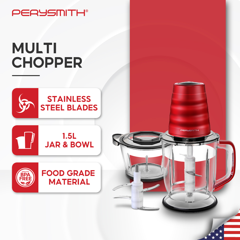 PerySmith Multi Chopper Blender PS820 2 in 1 Multi Function Convenient ...