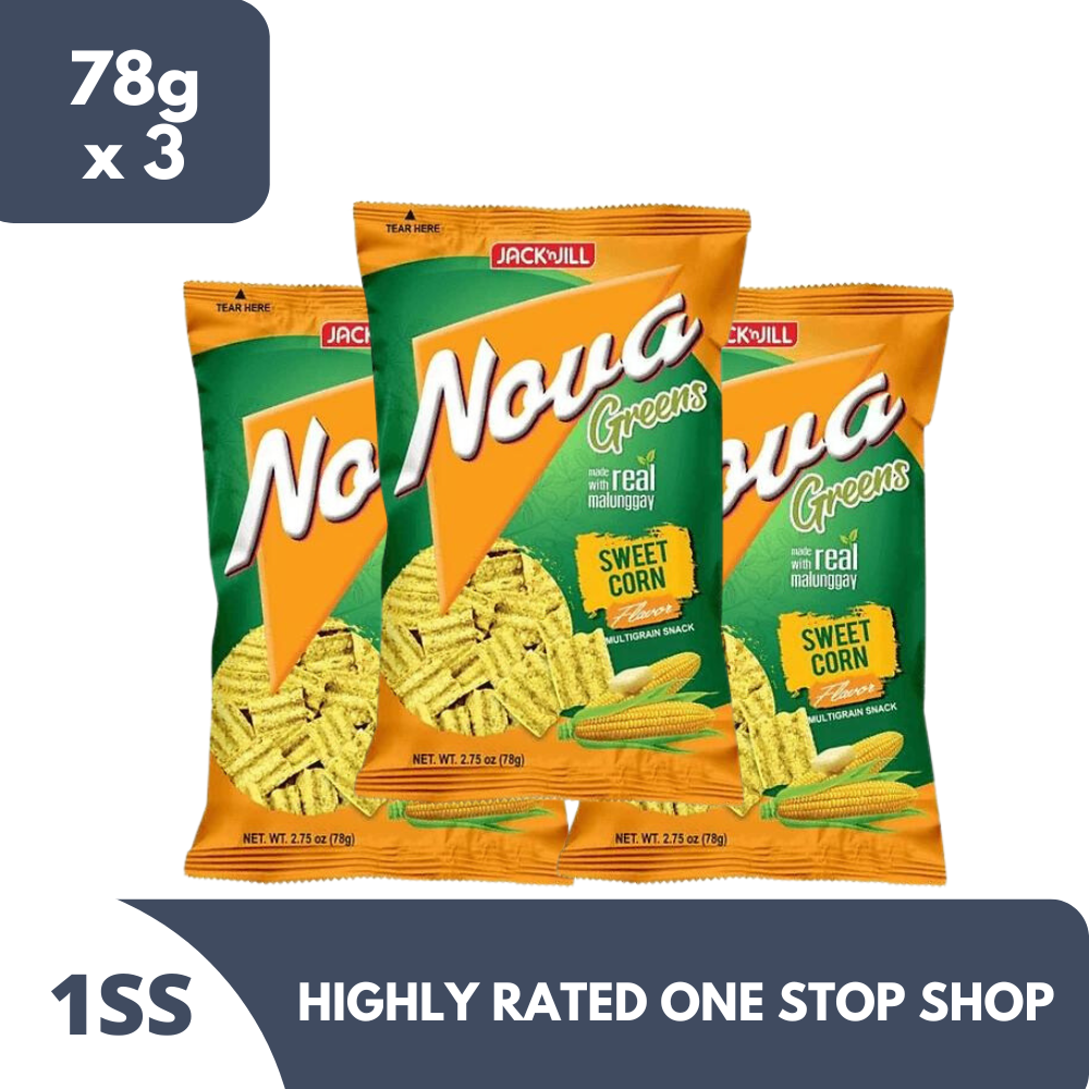 Nova Greens Sweet Corn Flavor 78g x 3 | Lazada PH