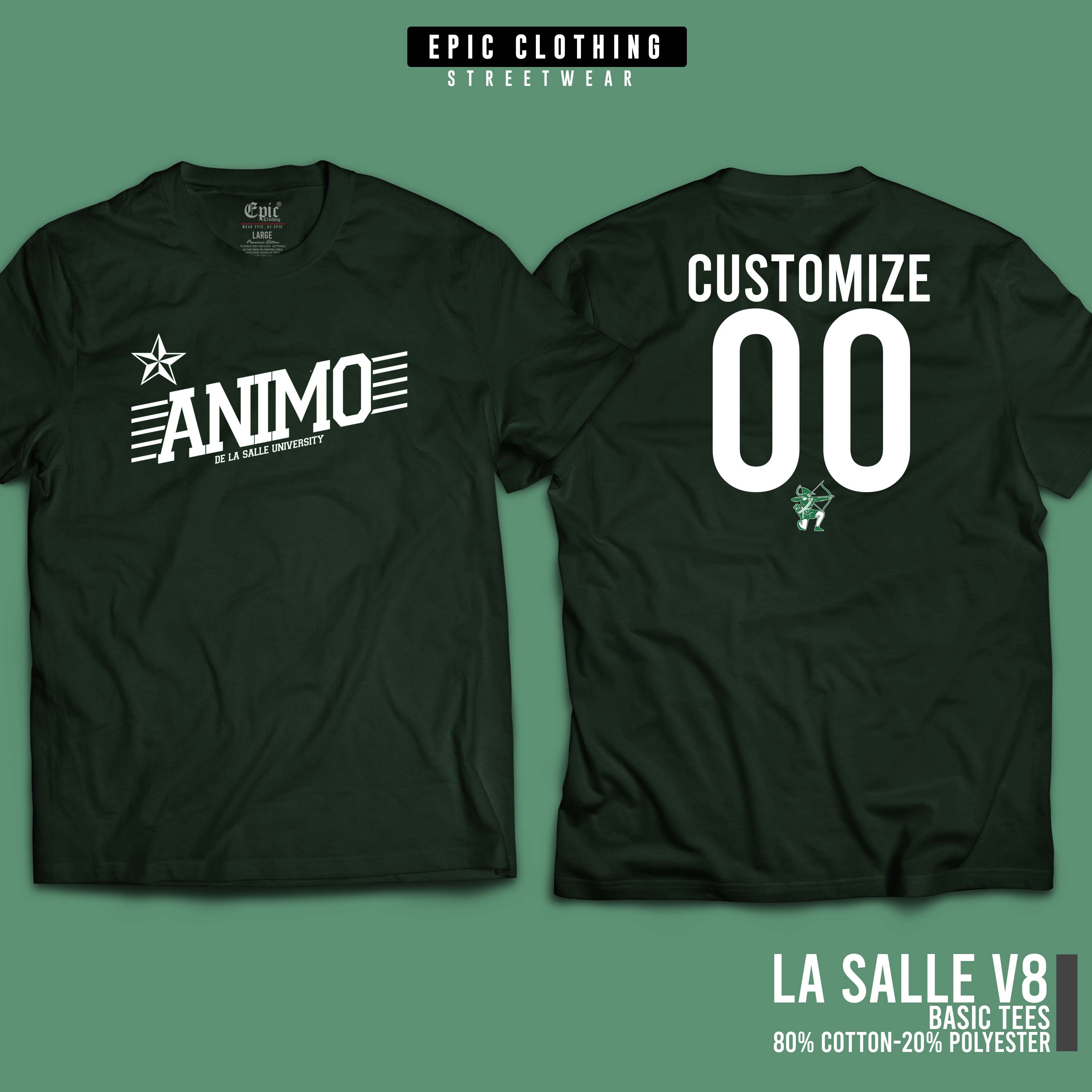 LA SALLE V8 - DE LA SALLE UNIVERSITY - DLSU - CUSTOMIZE JERSEY NAME AND ...