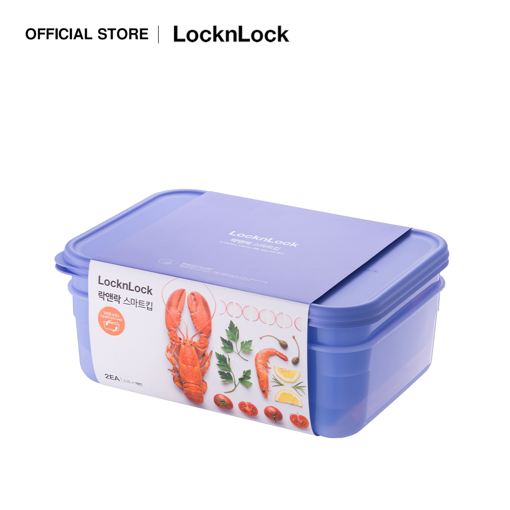 Locknlock Smart Keep Anti-Bacterial Food Containers | Microwave-Safe ...