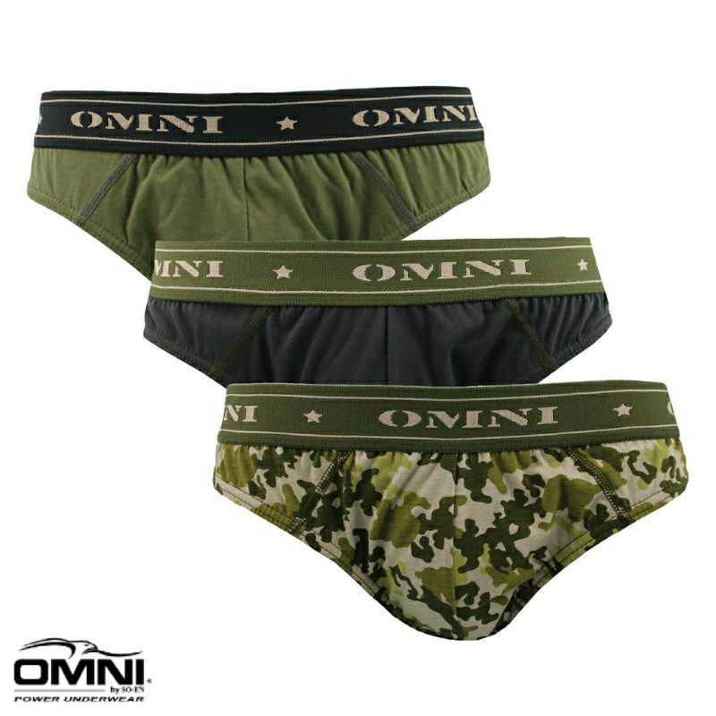 Omni brief by soen ARMY, CAMO design 3PCS per pack small to XL | Lazada PH