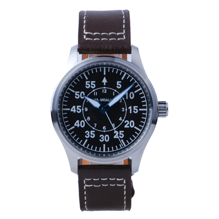 Pilot Watch Automatic Heimdallr 38.5mm Vintage Mechanical NH35 Movement ...