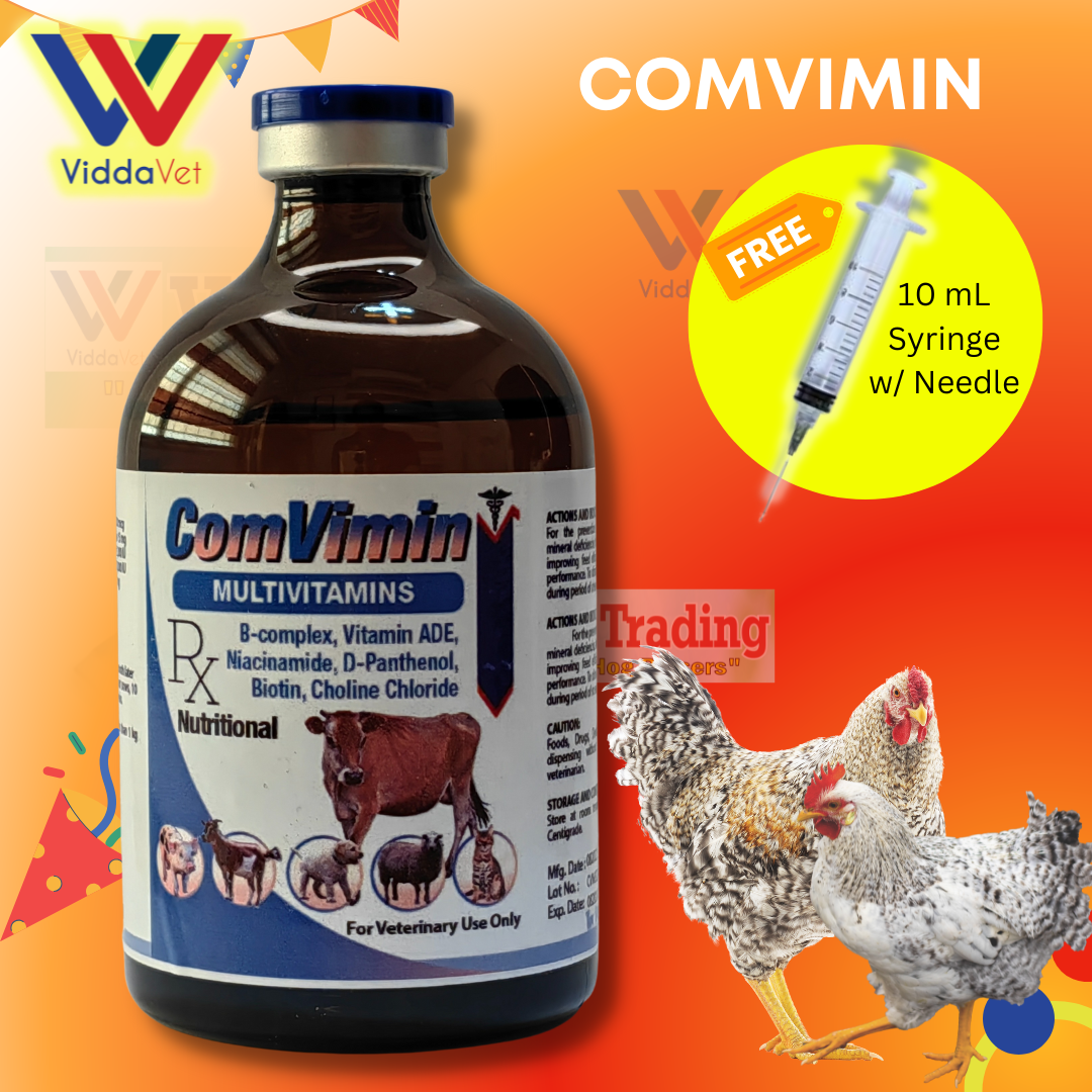 VIDDAVET Comvimin 100ml Multivitamins injectable 100ml Multivitamins ...