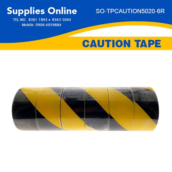 20M X 6Rolls PVC CAUTION TAPE with strong adhesive (SO-TPCAUTION4820-6R ...