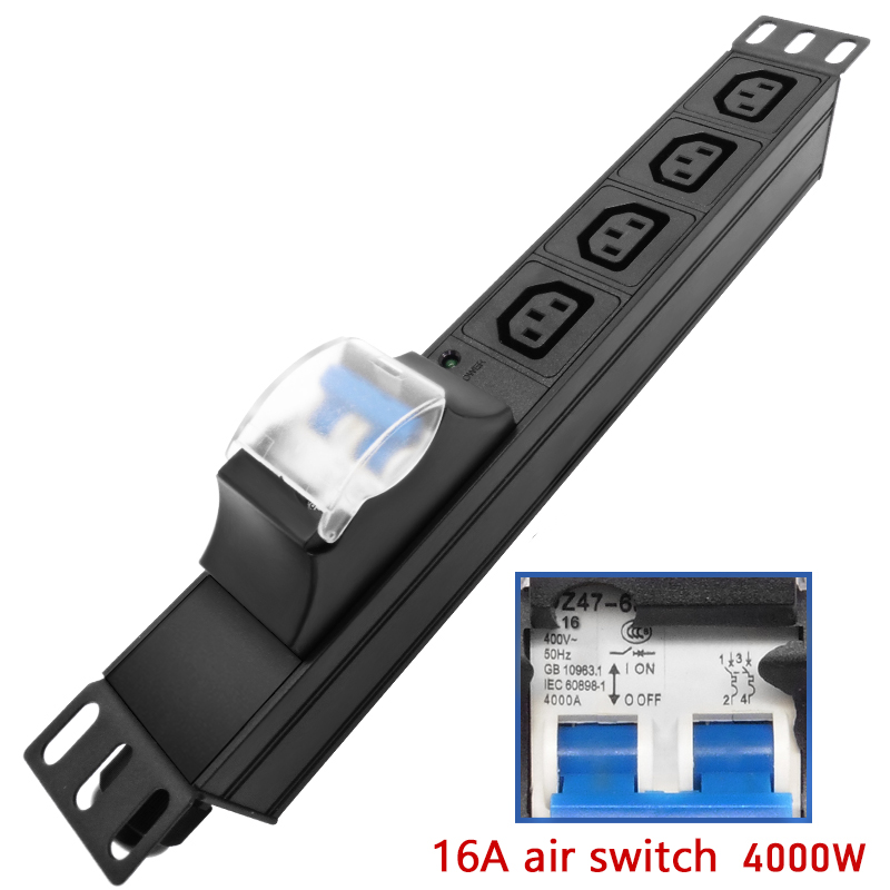 Pdu Power Strip Power Distribution Unit 2 3 4 5 6 7 8 9 10 11 12 Slots C13 Socket 16a 4000w 32a