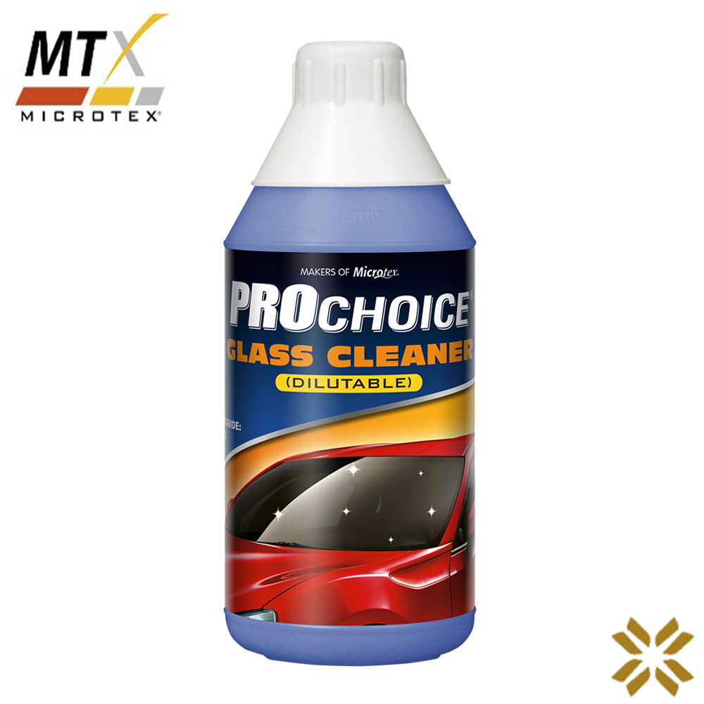 Microtex Prochoice Glass Cleaner 1L (Concentrated) (Dilutable MTX Car ...
