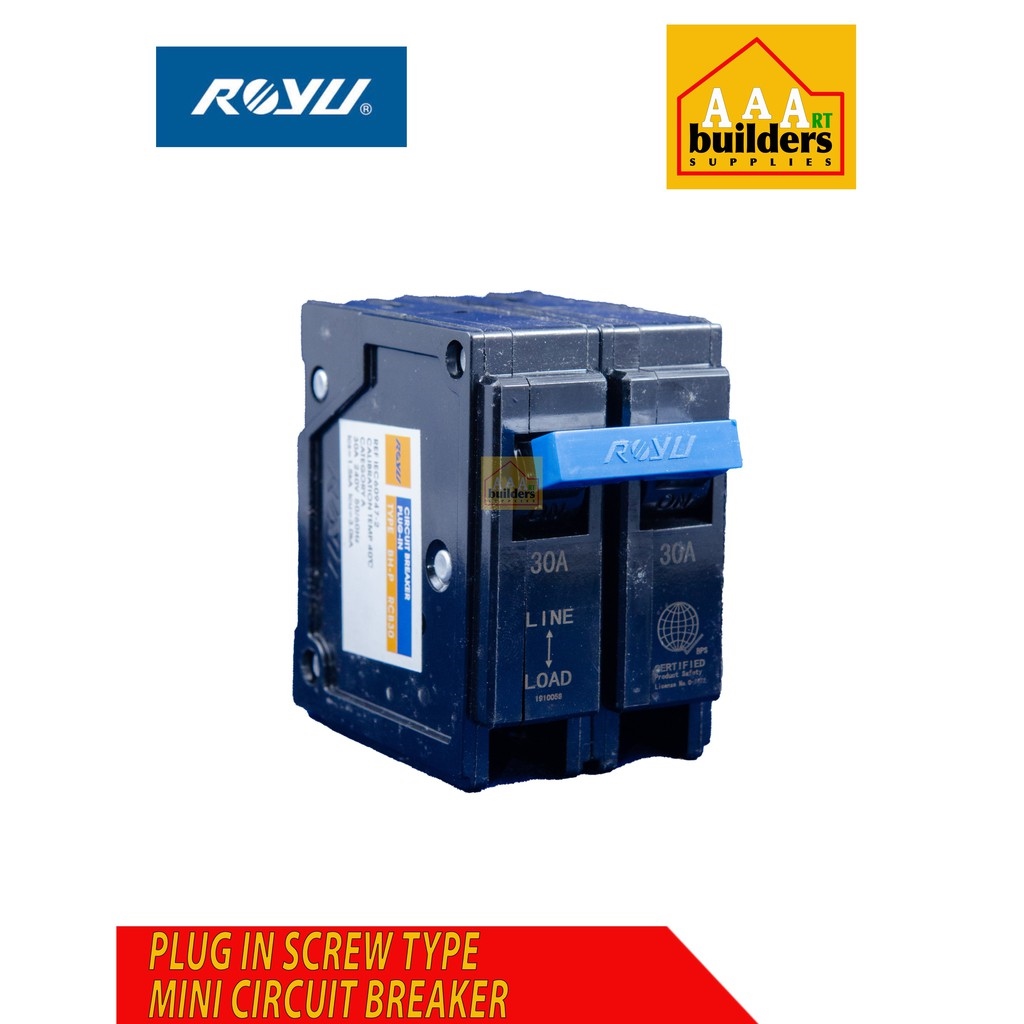 Royu Plug-in Breaker 15A 20A 30A 60A | Lazada PH