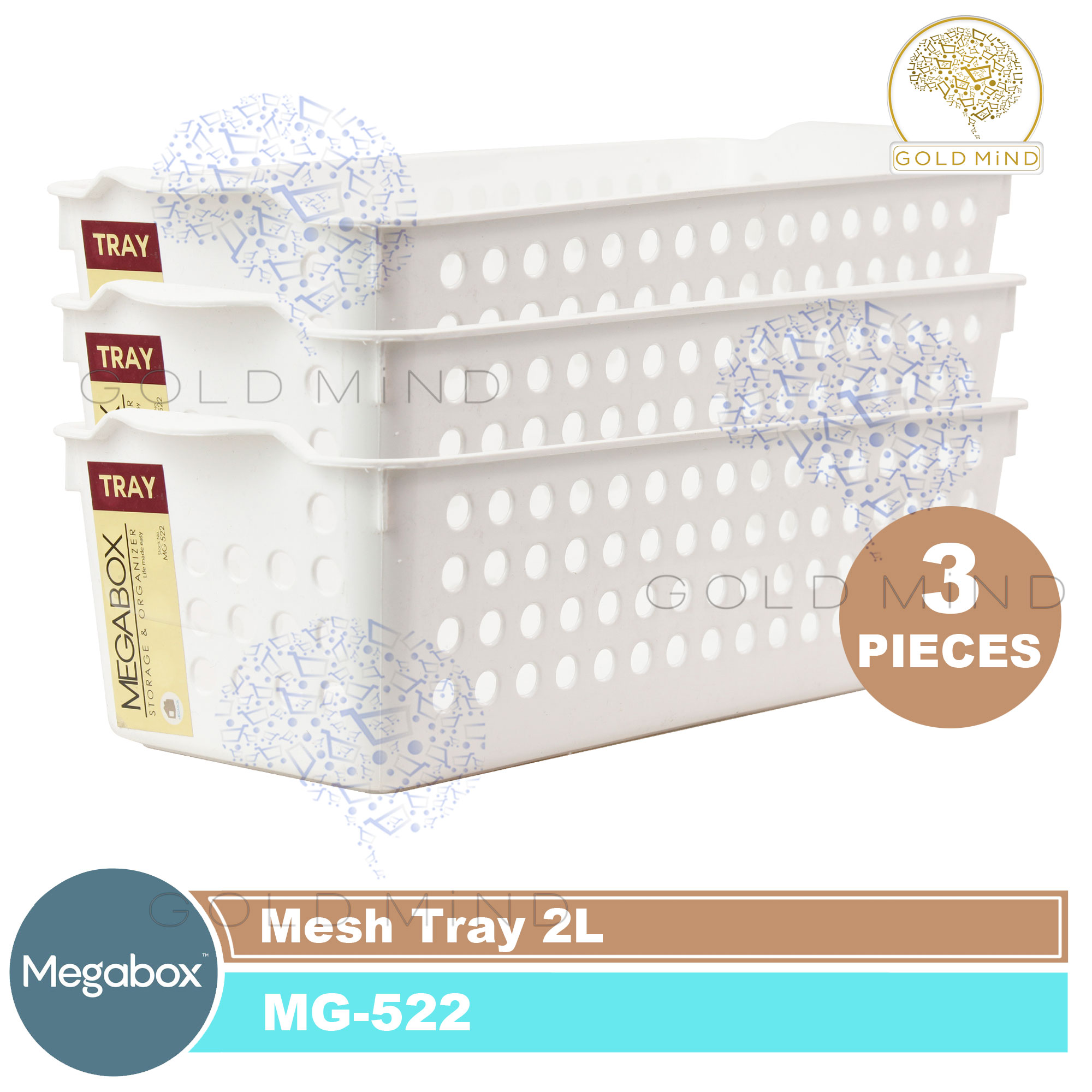 Megabox Mesh tray 2.0 Liters (Pack of 3) MG 522 | Lazada PH