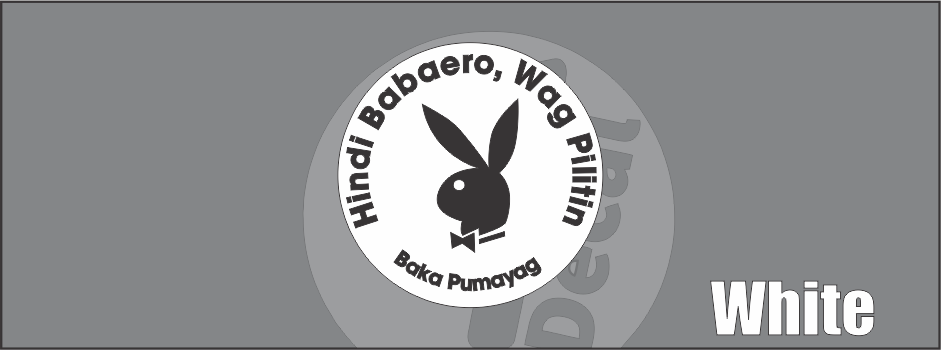 Hindi Babaero Logo Sticker Decal | Lazada PH