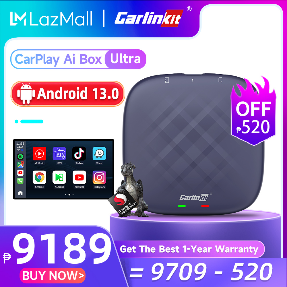 [Android 13.0] Genuine CarlinKit Official Android 13.0 Ai Box Plus Dongle - 4+64GB/8+128GB ...