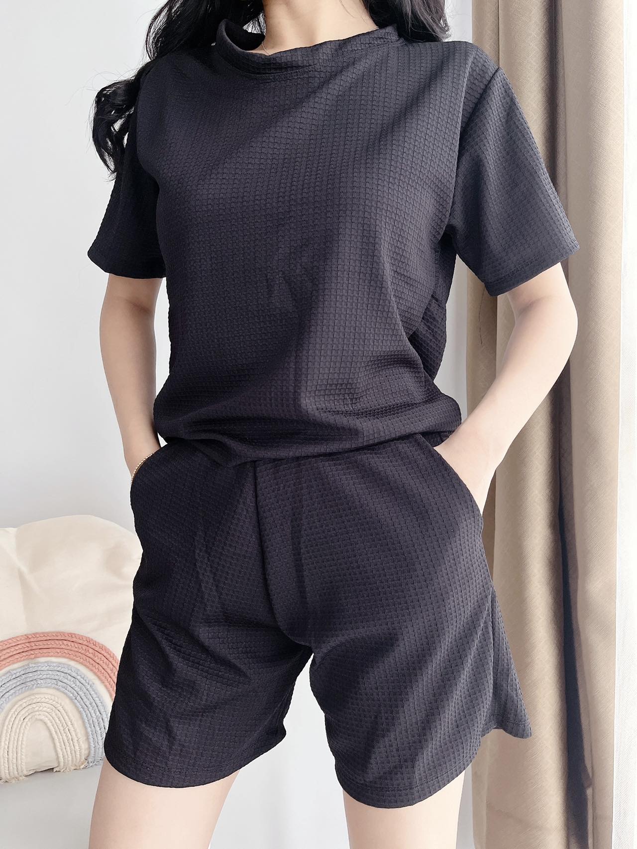Waffle Terno Short Coordinates New Trend | Lazada PH