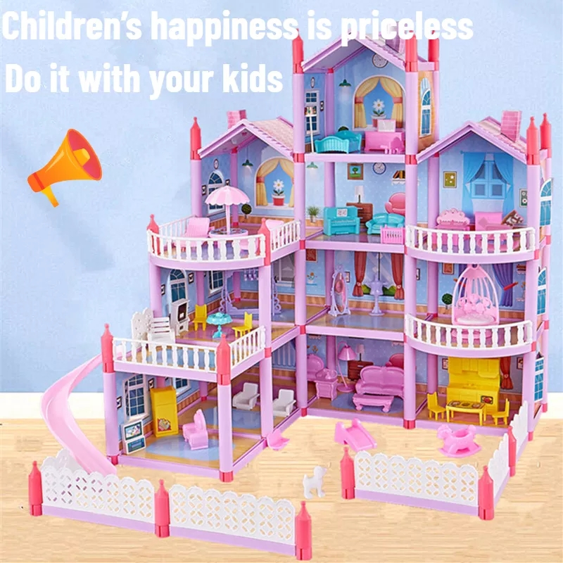 GSE 【LOCAL SHIP】Castle Toy Barbie House Doll House Princess Girl House ...