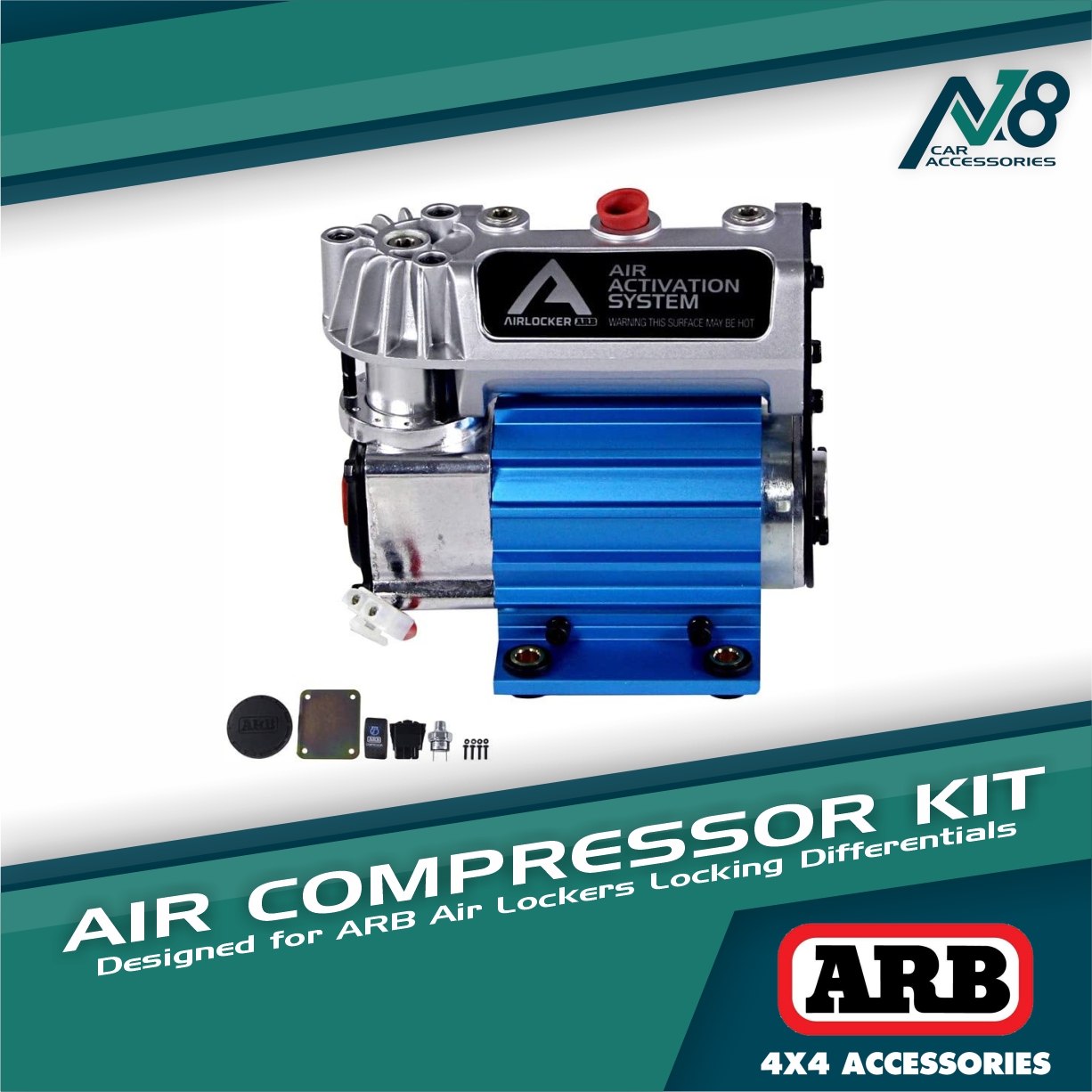 ARB CKSA12 Air Compressor Compact On-Board 12 Volts DC, Designed ...