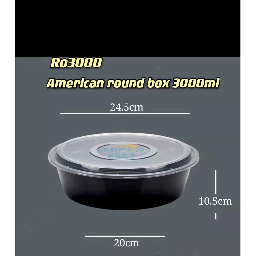 MICROWAVABLE CONTAINER ROUND 3000ML | Lazada PH