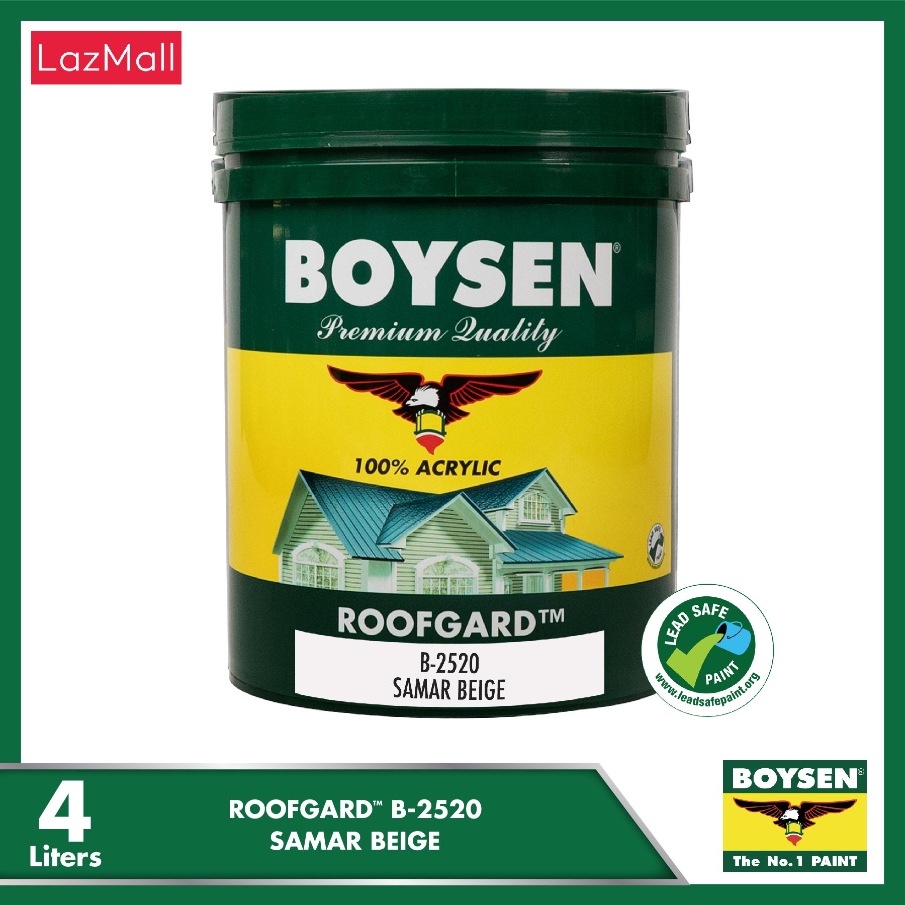 BOYSEN Roofgard Samar Beige B2520-4L | Lazada PH