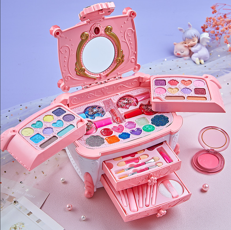 32Pcs Make Up Set for Kids Non Toxic Toys Girl Princess Makeup Kit ...