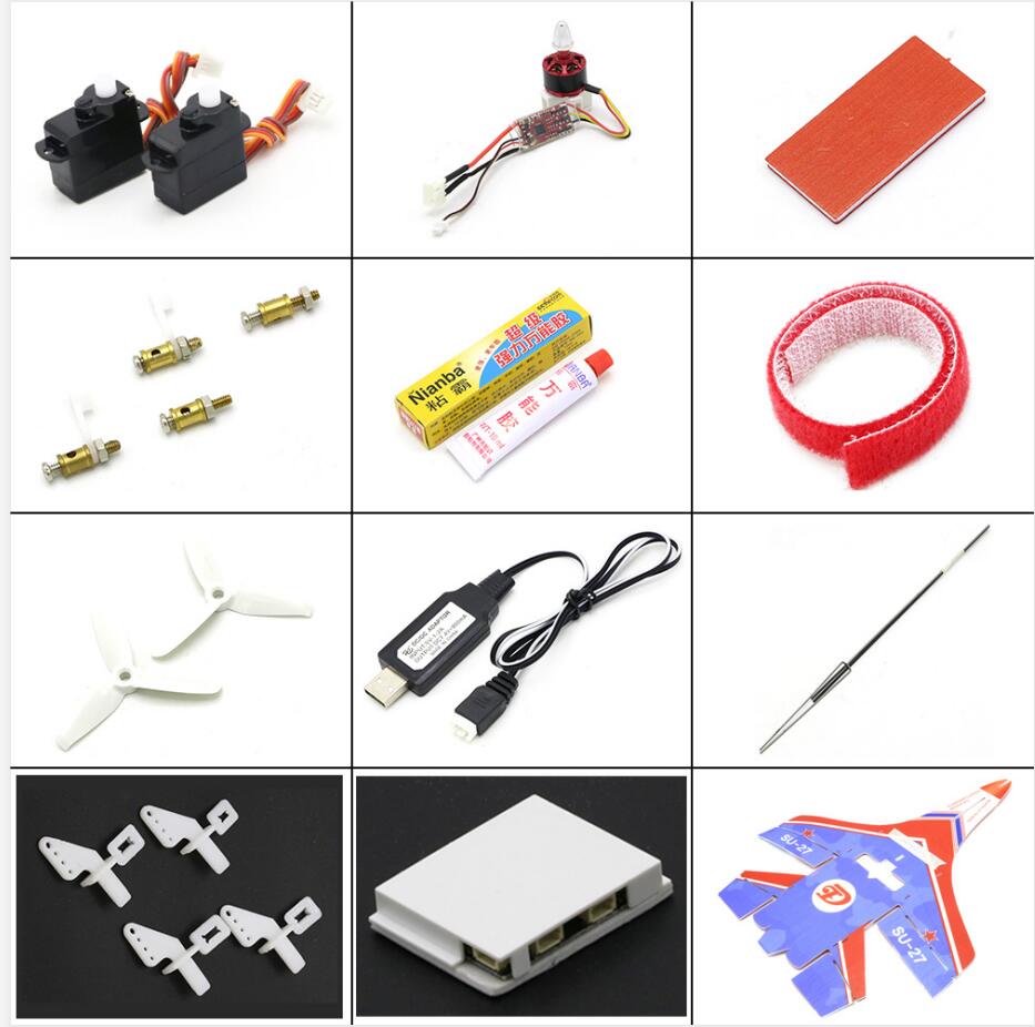Rc Fixed Wing Model Mini Su27 RC Airplane With 6CH Transmitter with ...