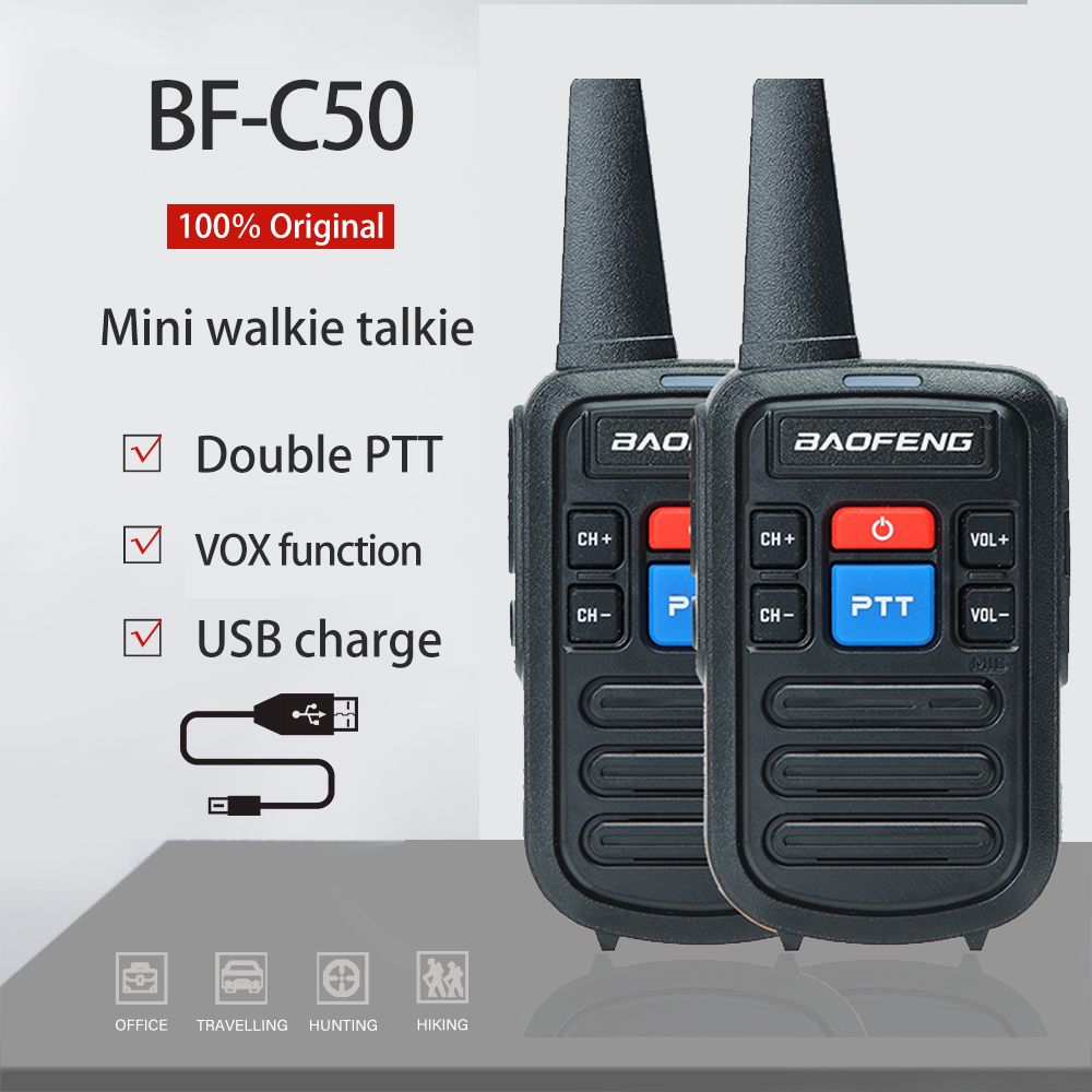 【Fast Deliver Set of 2】Baofeng BF-C50 Frequency 400-470MHz 16 Channels ...