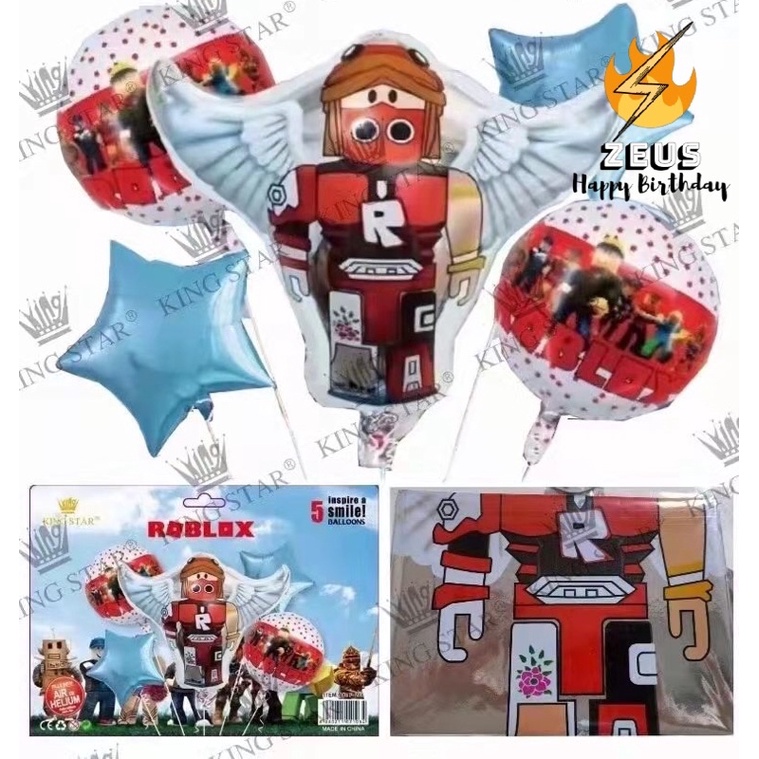 ☸Roblox 5in1 foil shape balloon set☁ | Lazada PH