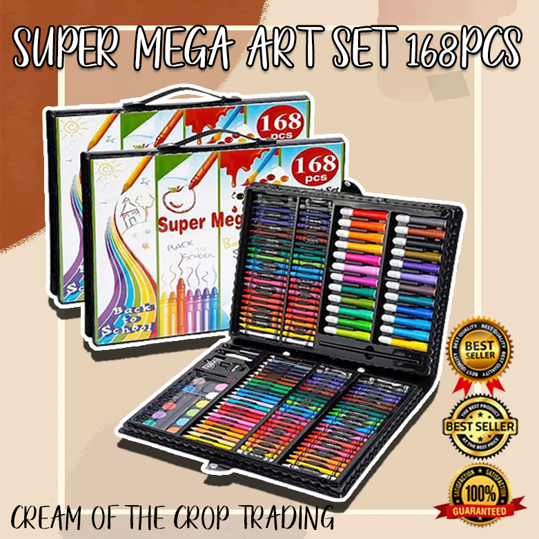 Best Seller SUPER MEGA ART SET 168 PCS | Super Mega Art Set | Super ...